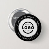 Custom Company Logo Business Corporate Branded Button | Zazzle