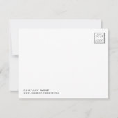 Custom Company Logo Business Name Branded Note Card | Zazzle