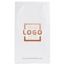 Custom Company Logo Business Promotional Gift Small Gift Bag | Zazzle