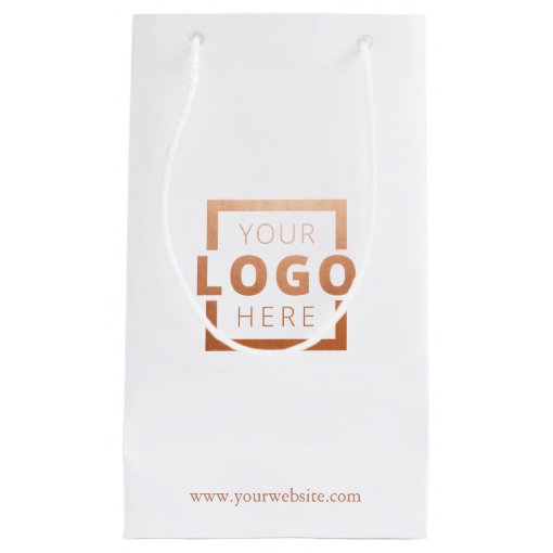 Custom Company Logo Business Promotional Gift Small Gift Bag | Zazzle