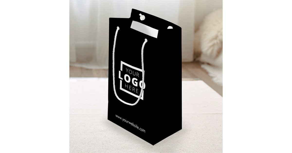 Custom Company Logo Business Promotional Gift Small Gift Bag | Zazzle