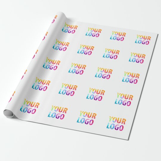 Custom Company Logo Business Promotional Gift Wrapping Paper | Zazzle.com