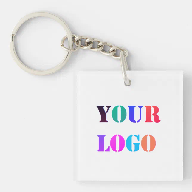 Custom Company Logo Business Promotional Keychain | Zazzle