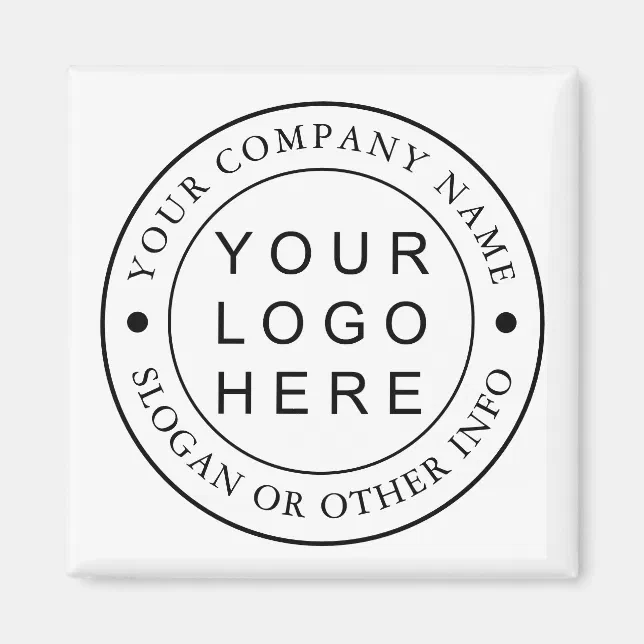 Custom Company Logo Business Promotional Magnet | Zazzle