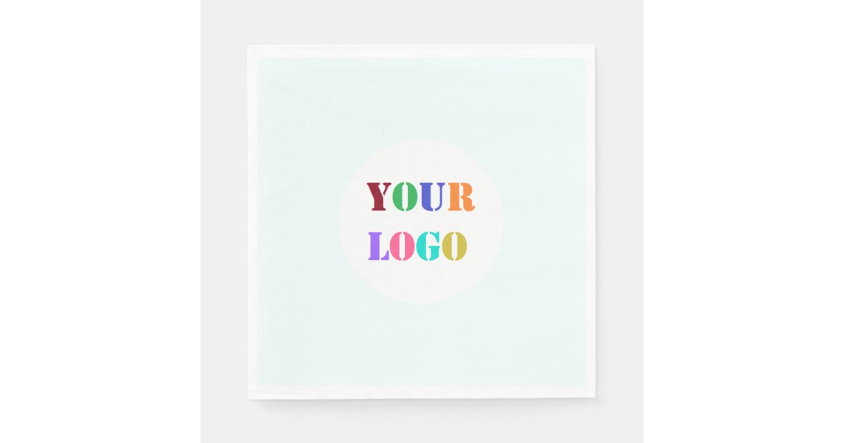 Custom Company Logo Business Promotional Napkins | Zazzle