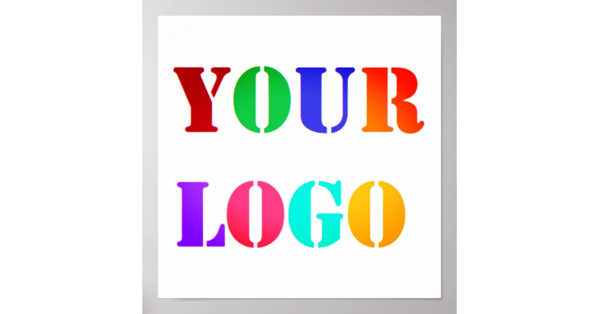 Custom Company Logo Business Promotional Poster | Zazzle