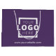 Custom Company Logo Business Promotional Purple Large Gift Bag | Zazzle