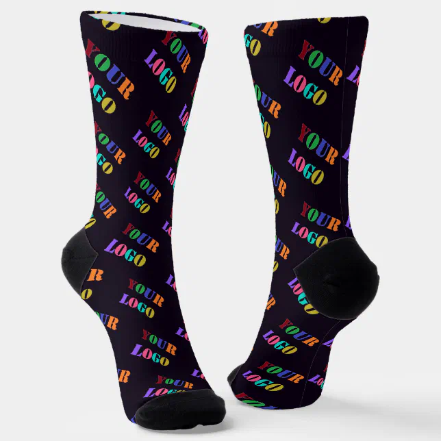 Custom Company Logo Business Promotional Socks | Zazzle
