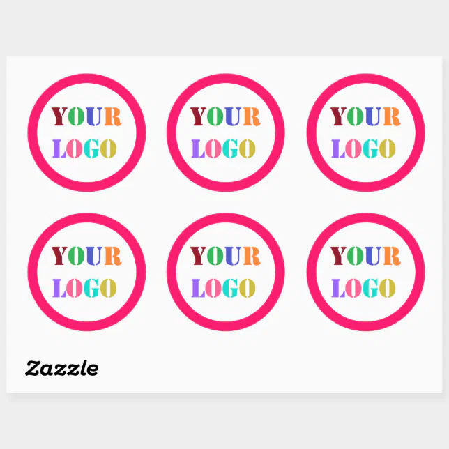 Custom Company Logo Business Promotional Sticker | Zazzle