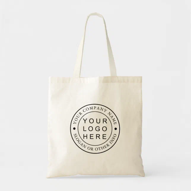 Custom Company Logo Business Promotional Tote Bag | Zazzle