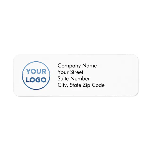 Custom Company Logo Business Return Address Labels | Zazzle