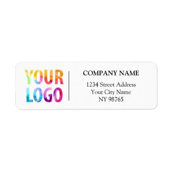 Custom Company Logo Business Return Address Labels | Zazzle
