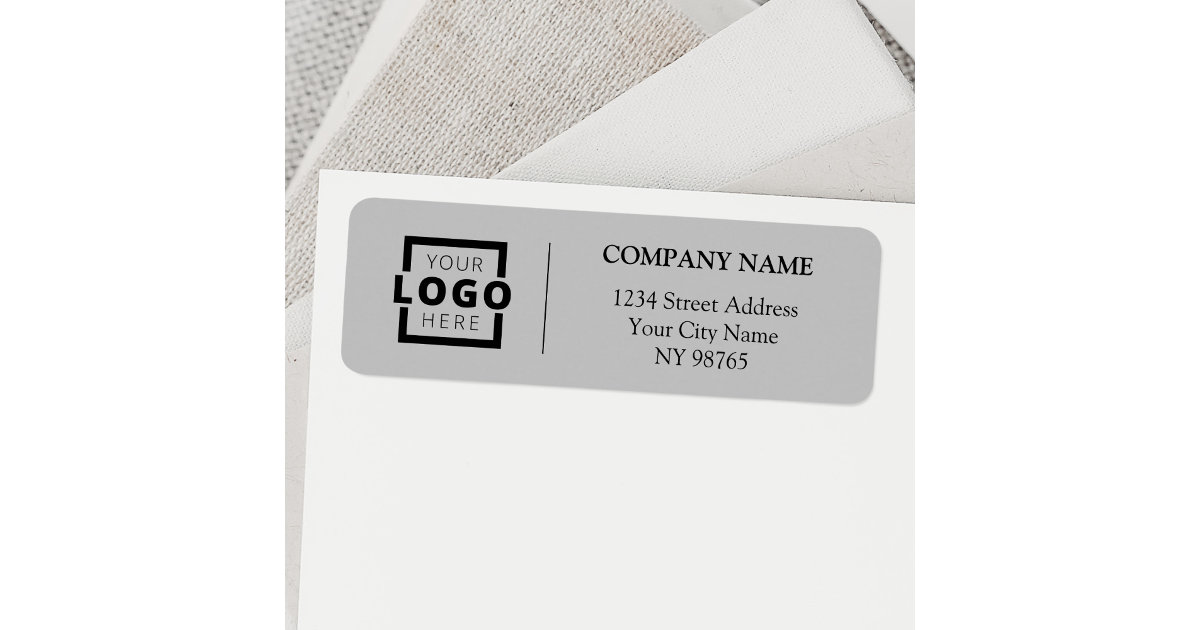 Custom Company Logo Business Return Address Labels | Zazzle