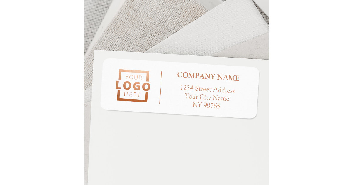 Custom Company Logo Business Return Address Labels | Zazzle