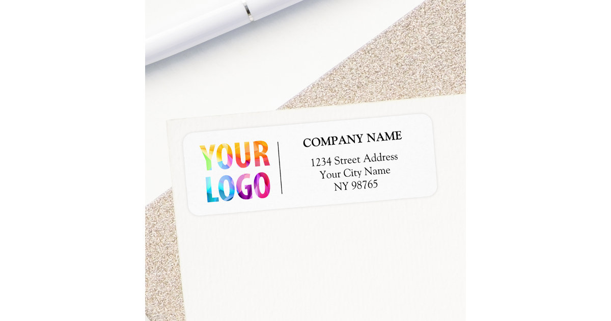 Custom Company Logo Business Return Address Labels | Zazzle