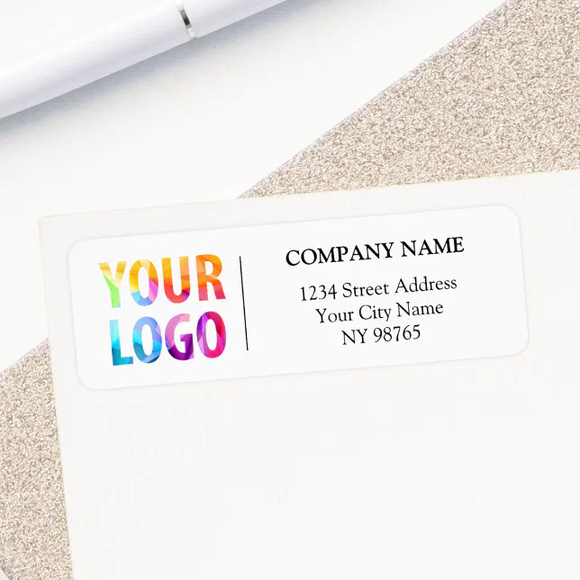Custom Company Logo Business Return Address Labels | Zazzle