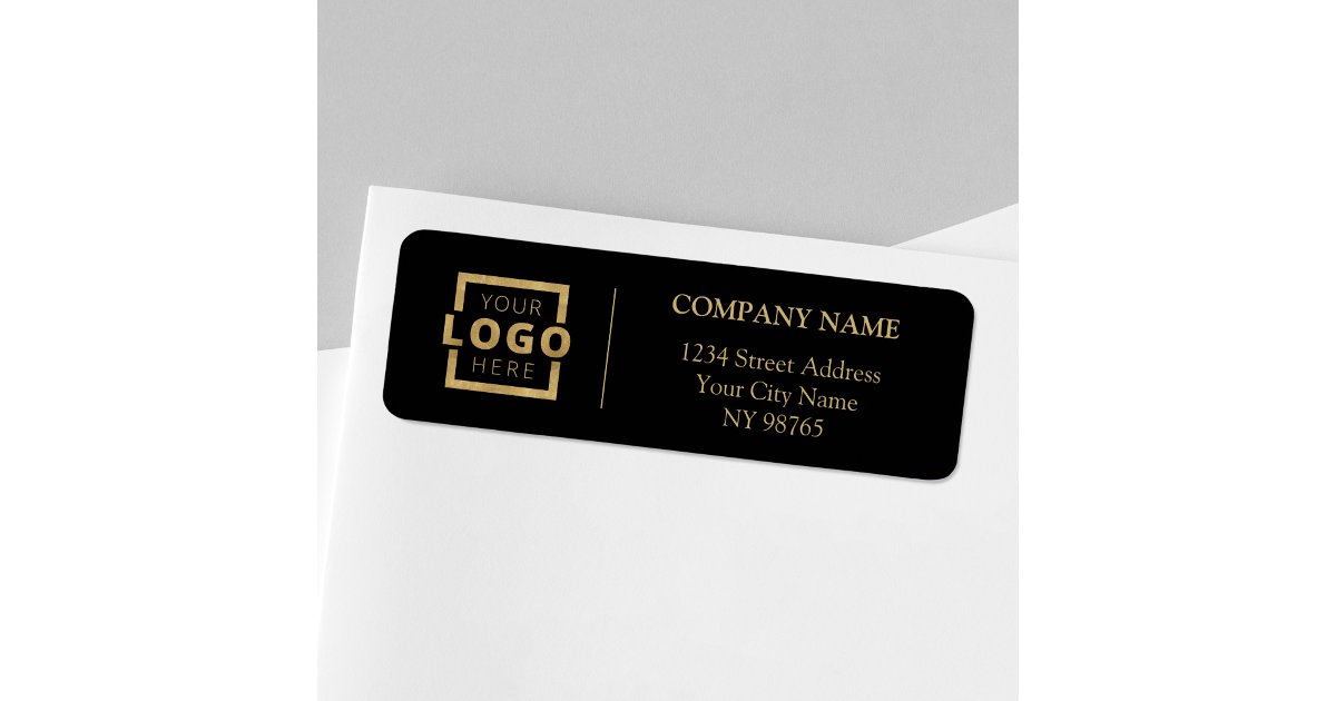 Custom Company Logo Business Return Address Labels | Zazzle