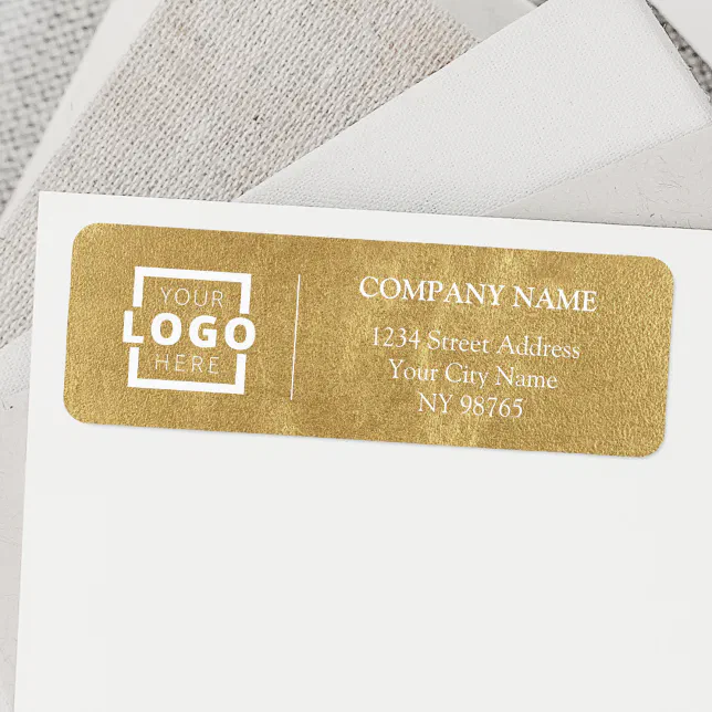Custom Company Logo Business Return Address Labels | Zazzle