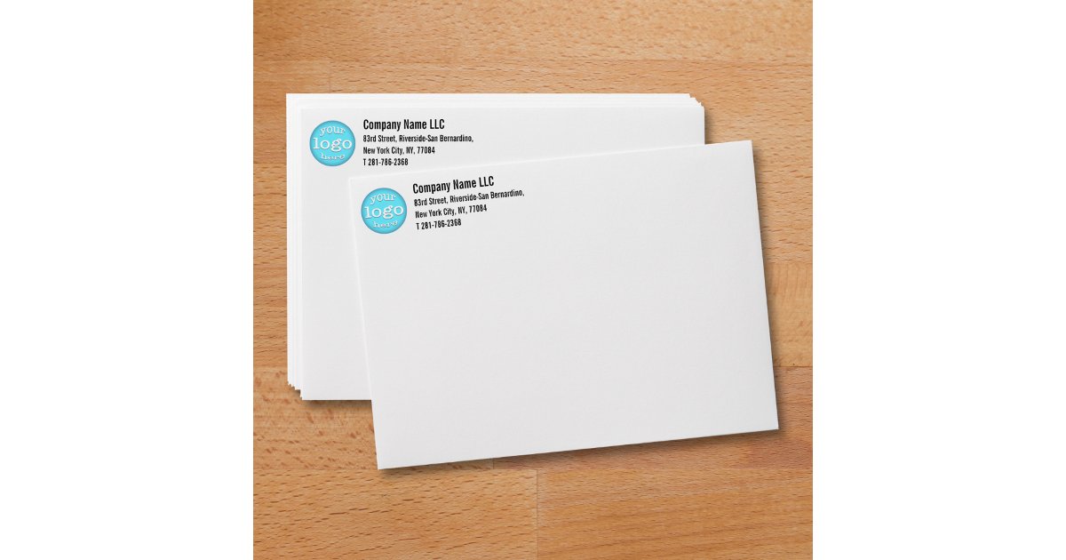 Custom Company Logo Business Return Address Office Envelope | Zazzle