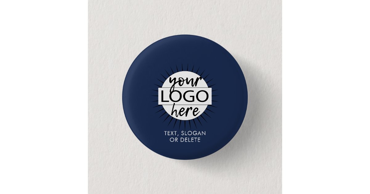 Custom Company Logo Button | Zazzle