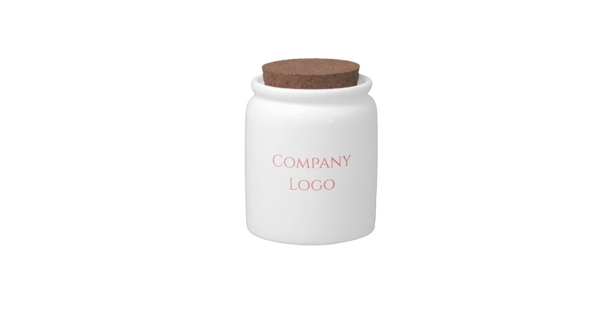 Custom Company Logo Candy Jar | Zazzle