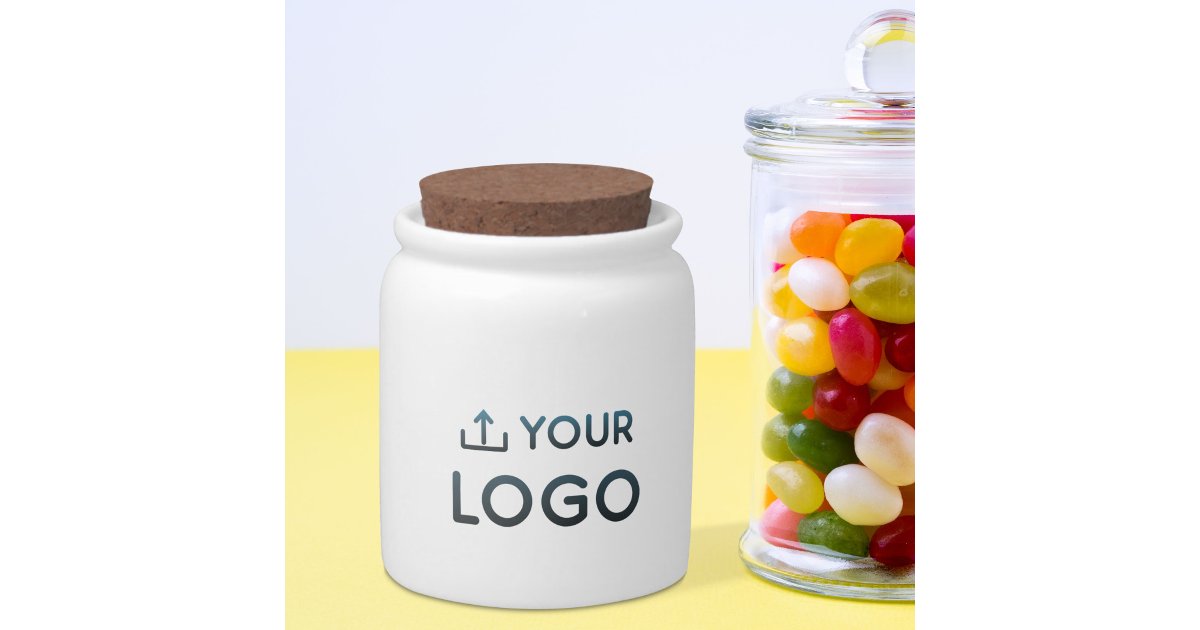 Custom Company Logo Candy Jar | Zazzle