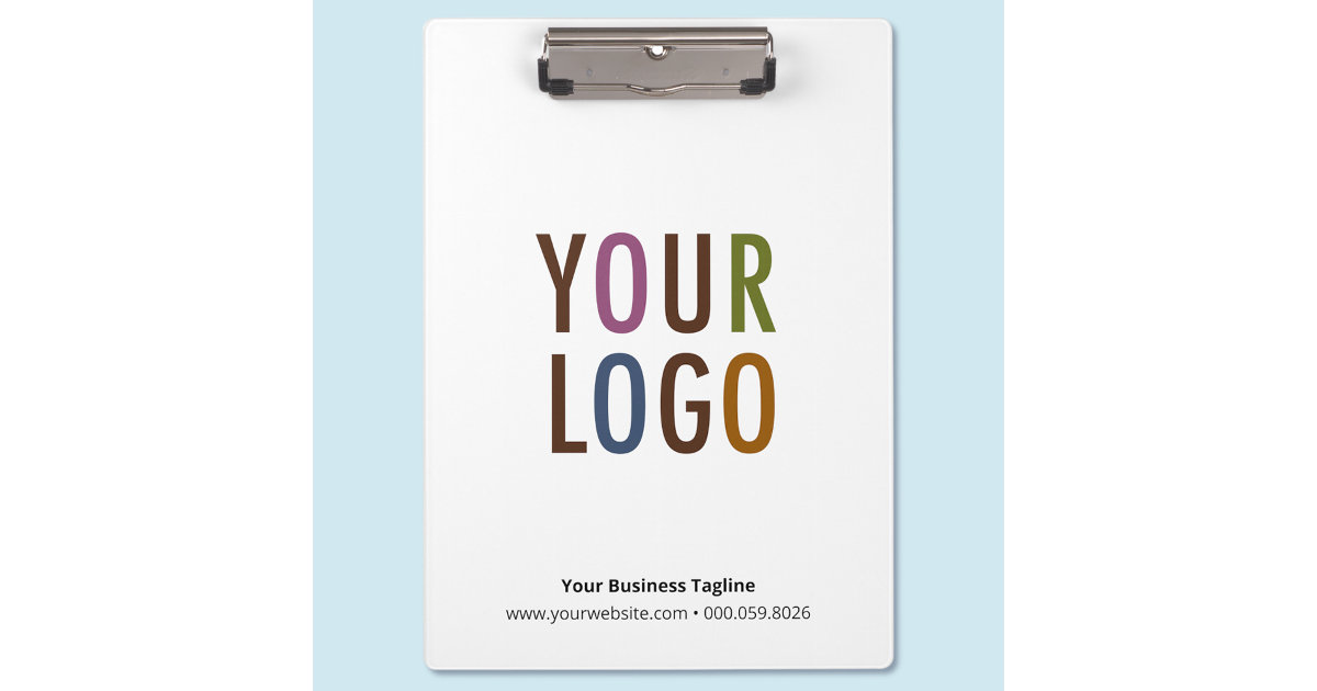 Custom Company Logo Clipboard Acrylic Promotional | Zazzle