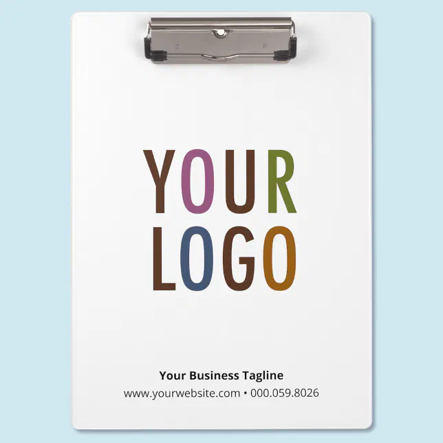 Custom Company Logo Clipboard Acrylic Promotional | Zazzle