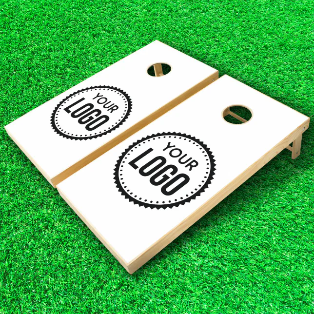 Custom Company Logo Cornhole Set | Zazzle