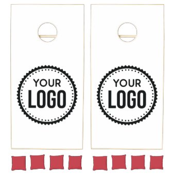 Custom Company Logo Cornhole Set | Zazzle