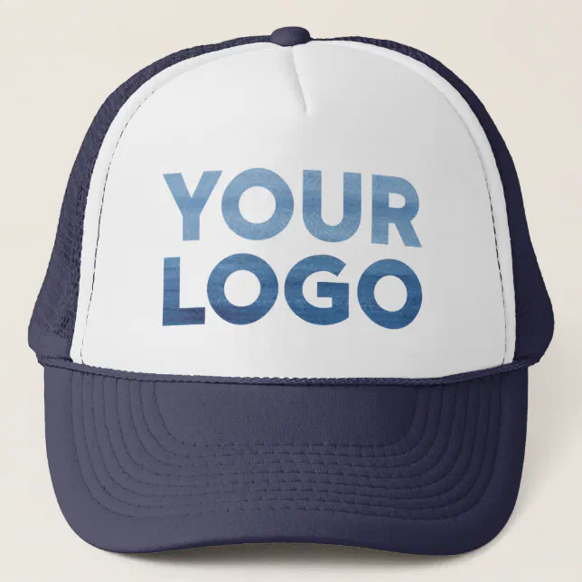Custom Company Logo Corporate Swag Trucker Hat | Zazzle