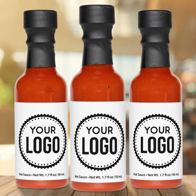Custom Company Logo Hot Sauces | Zazzle