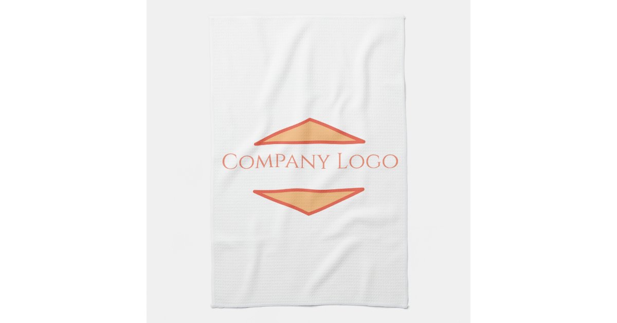 Custom Company Logo Kitchen Towel | Zazzle