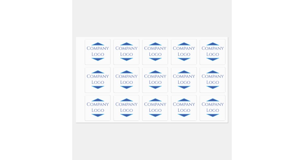 Custom Company Logo Labels | Zazzle
