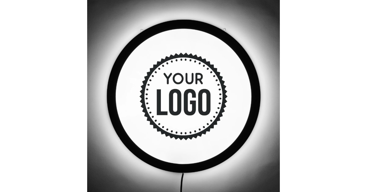 Custom Company Logo LED Sign | Zazzle