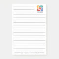 Custom Company Logo Lined Business Post-it Notes | Zazzle