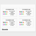 Custom Company Logo Name Address Labels Template | Zazzle