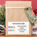 Custom Company Logo Name Address Labels Template | Zazzle