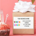 Custom Company Logo Name Address Labels Template | Zazzle