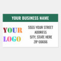 Custom Company Logo Name Address Labels Template | Zazzle