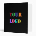 Custom Company Logo or Photo Binder - Your Colors | Zazzle