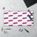Custom Company Logo Pattern Custom Business Logo Desk Mat | Zazzle
