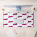 Custom Company Logo Pattern Custom Business Logo Desk Mat | Zazzle