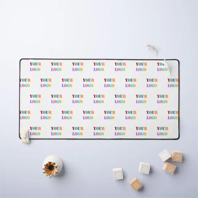 Custom Company Logo Personalized Business Desk Mat | Zazzle