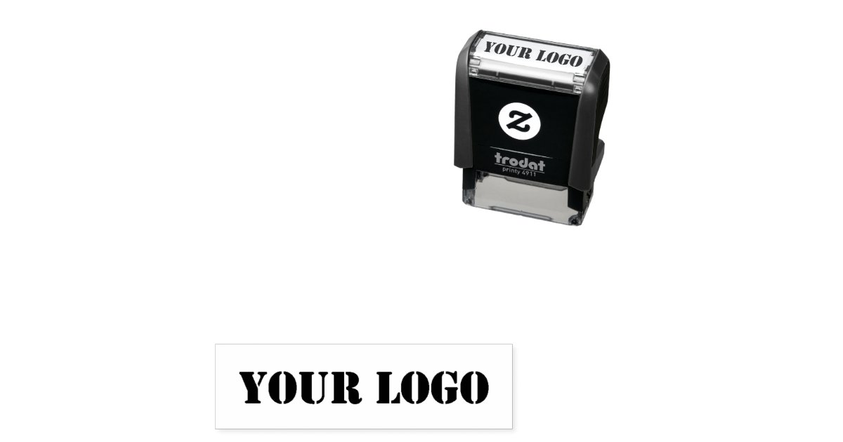 Custom Company Logo Personalized Business Stamp | Zazzle