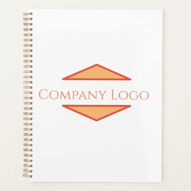 Custom Company Logo Planner | Zazzle