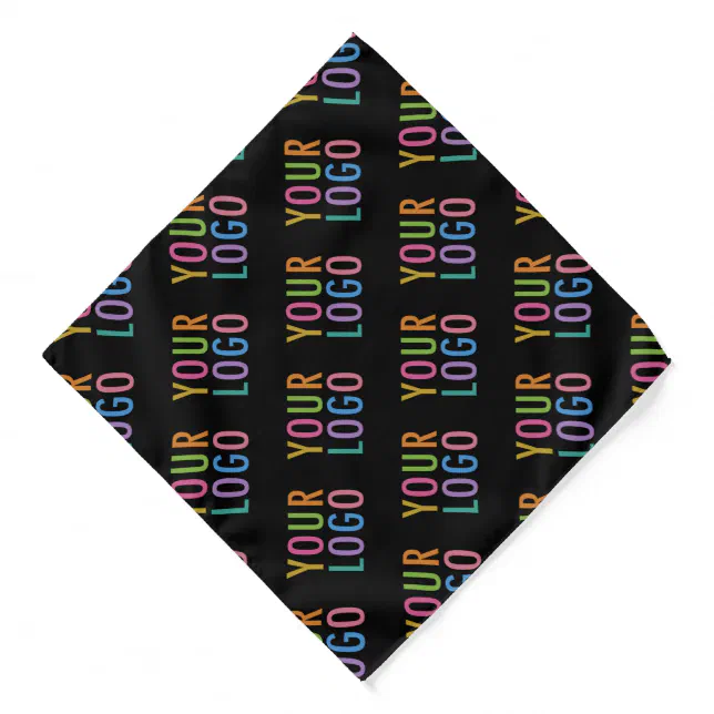 Custom Company Logo Polyester Bandana No Minimum | Zazzle