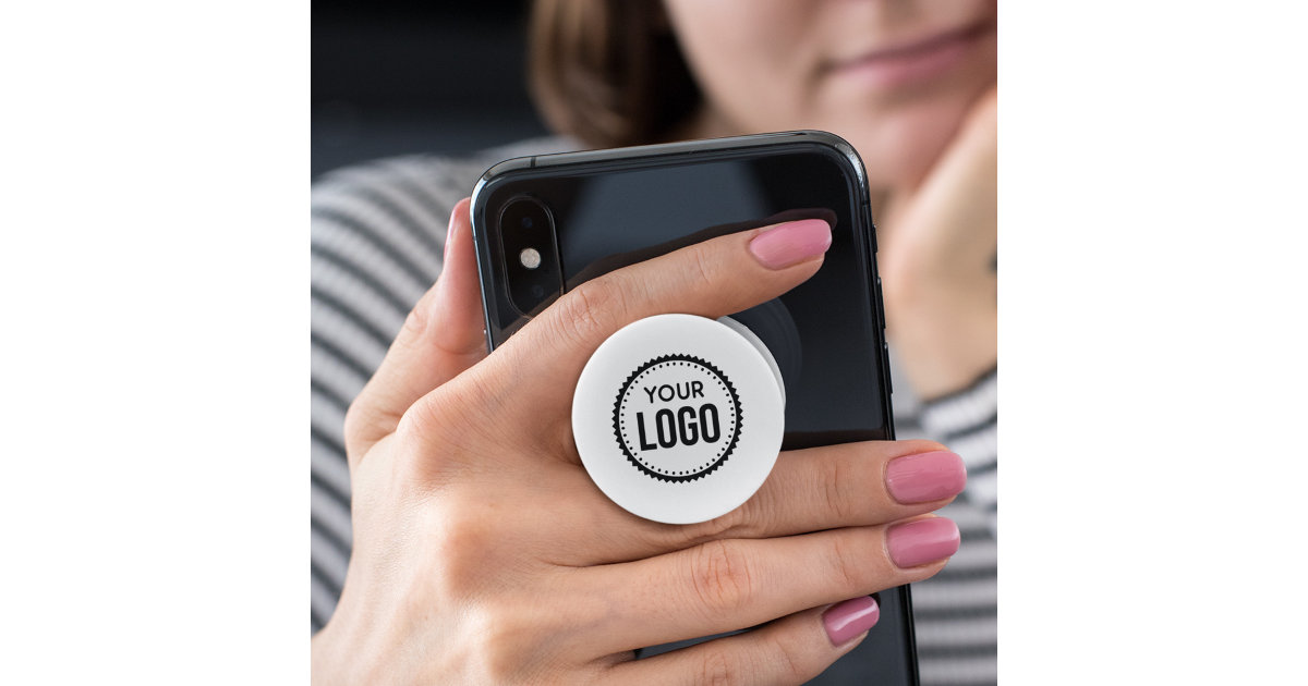 Custom Company Logo PopSocket | Zazzle