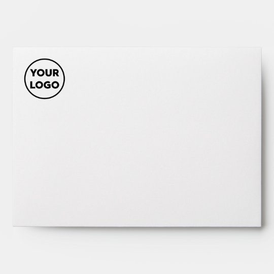 Custom Company Logo Printed Return Address 5"x7" Envelope | Zazzle.com