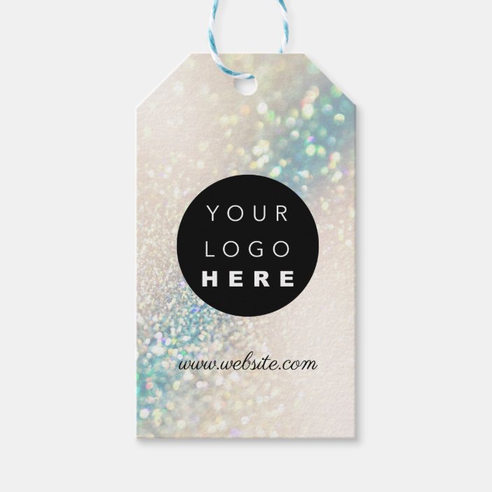 Custom Company Logo Product Description Holographi Gift Tags | Zazzle.com